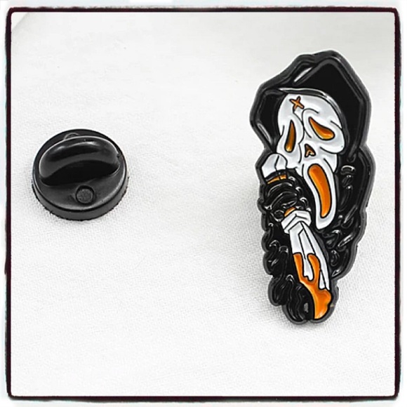 Jewelry | Scream Ghost Face Horror Enamel Pin Gothic Holiday | Poshmark